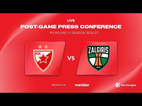 Press conference, EuroLeague R 01 | Crvena zvezda Meridianbet - Zalgiris Kaunas