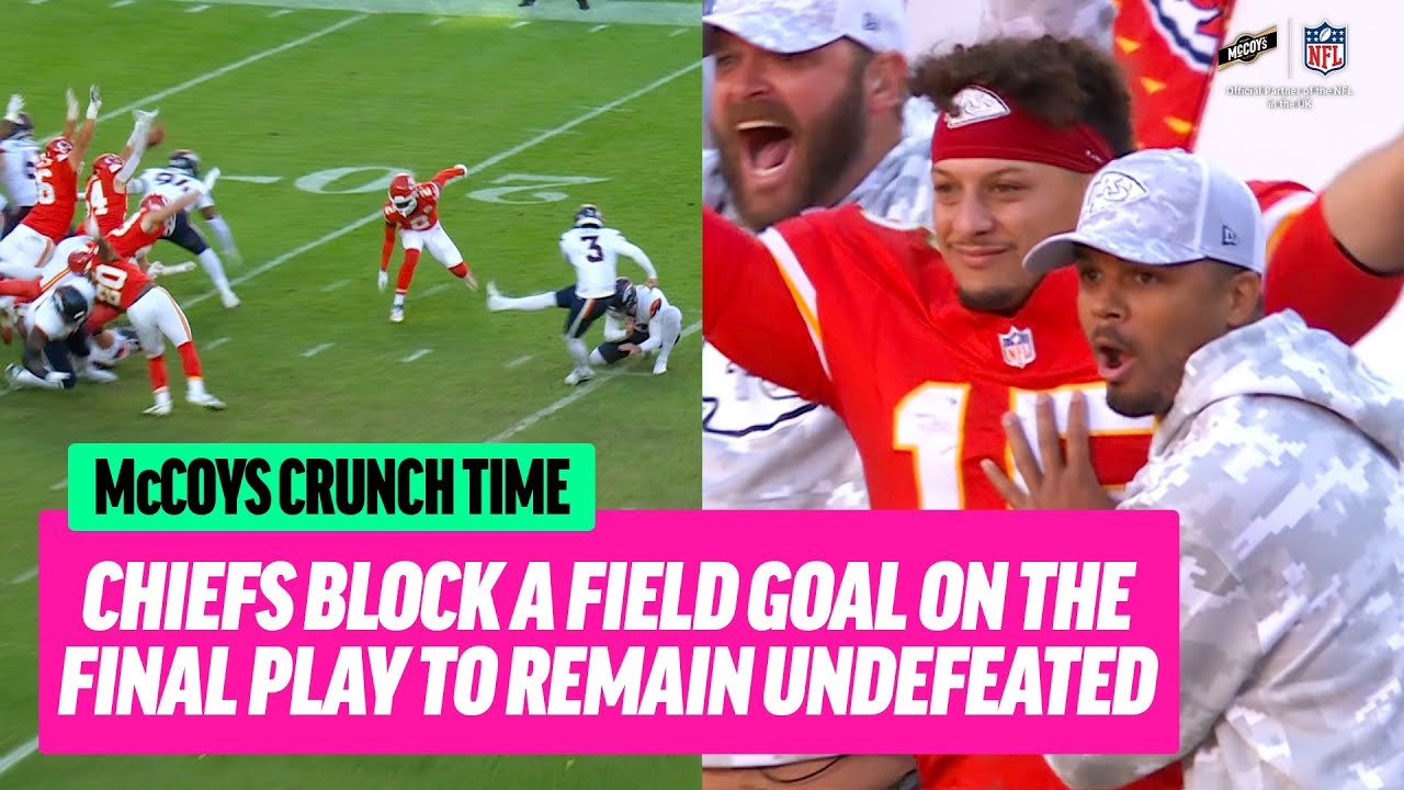 Crunch Time! Chiefs Block Field Goal On The Final Play To Remain ...