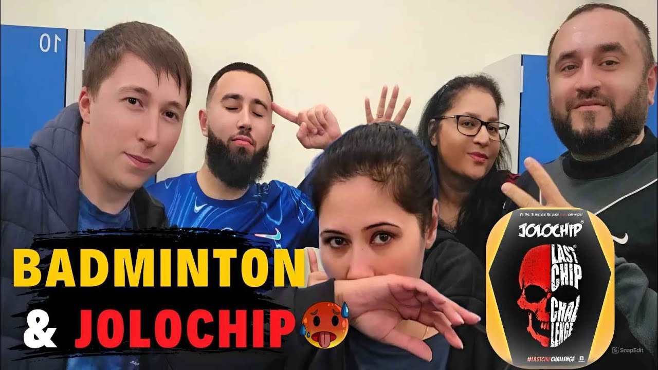 Badminton and Jolochip Challenge | The hottest chip in the world - YouTube