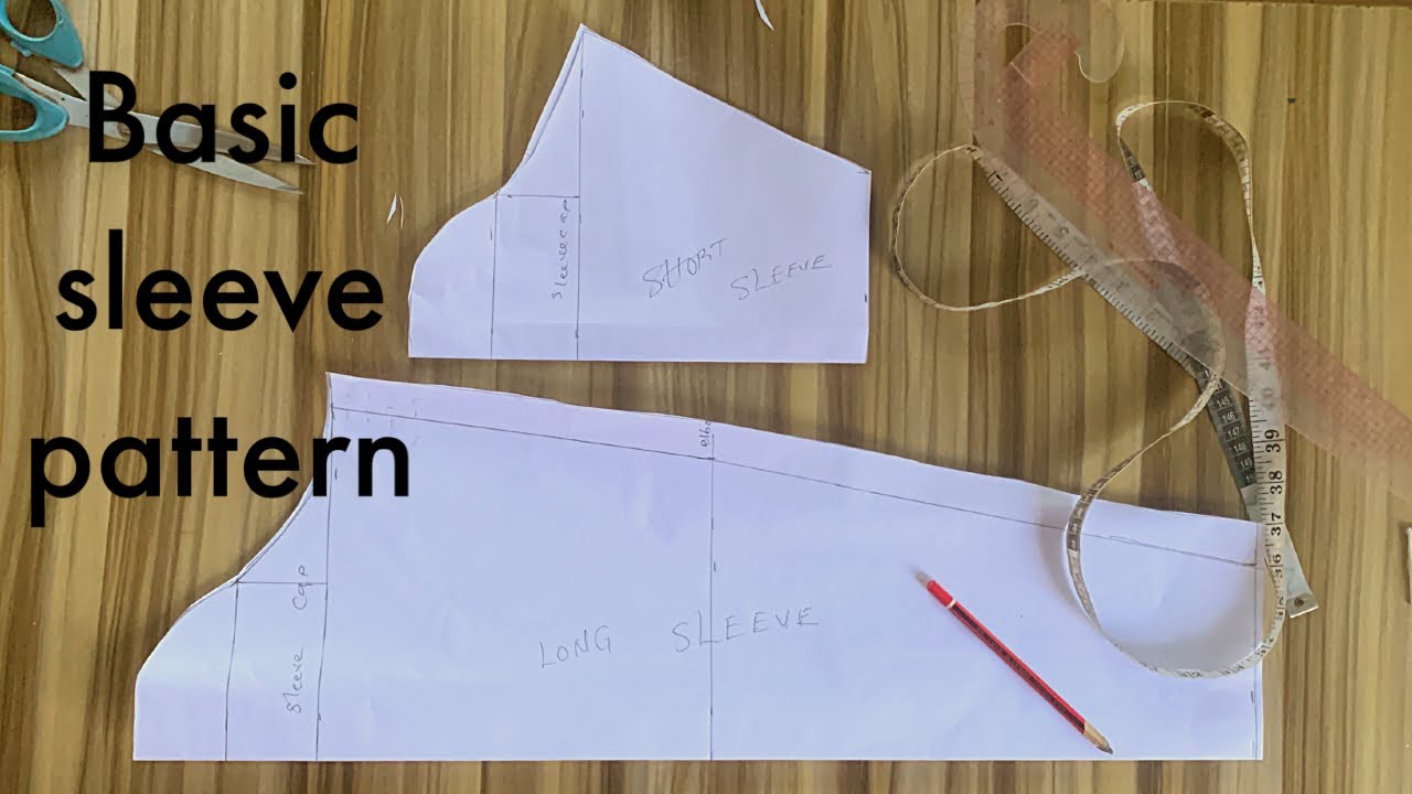 How to draft a basic sleeve pattern/beginner’s friendly - YouTube