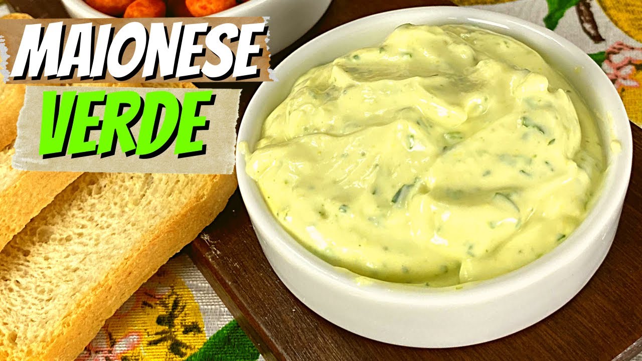 MAIONESE VERDE Sem OVO | Receita de Lanchonetes (Passo a Passo) - YouTube