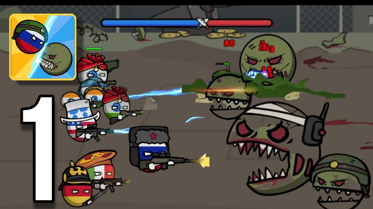 CountryBalls - Zombie Attack - Game Gameplay Part 1 ( Ios, Android ...