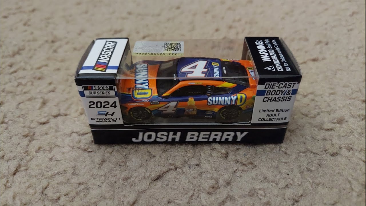 Josh Berry 2024 Sunny D Ford Mustang 1:64 Scale Diecast Review - YouTube