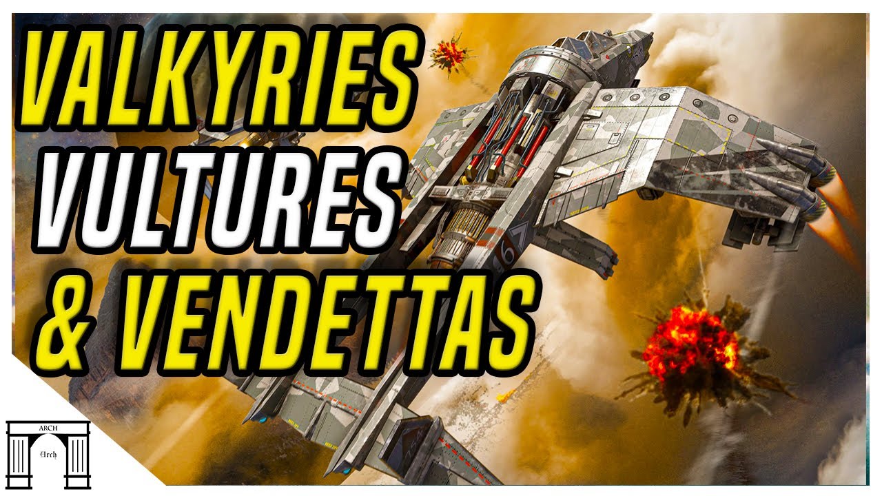 Imperial Armour! The Valkyrie, Vulture, Vendetta And Sky Talon Gunships! Warhammer 40k Lore ...