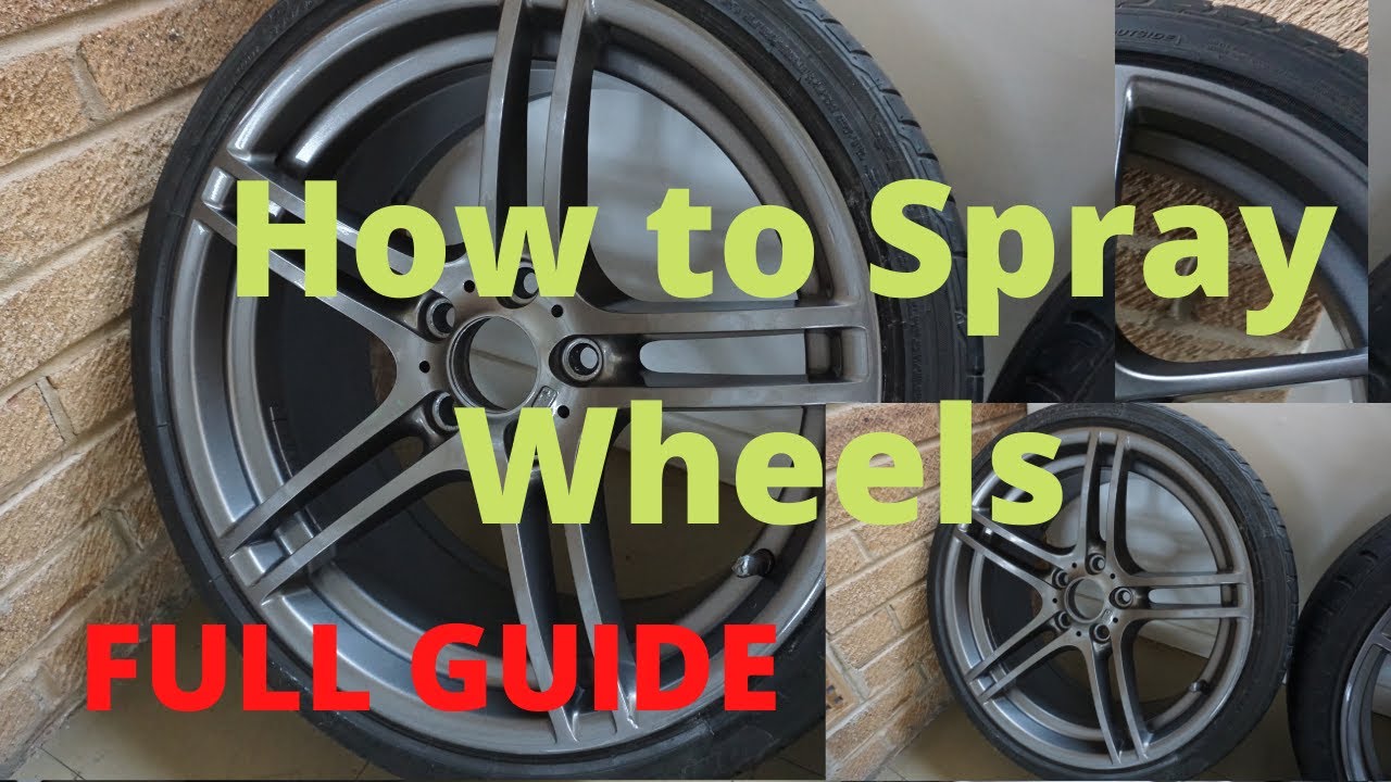 How to spray alloy wheels full guide - YouTube
