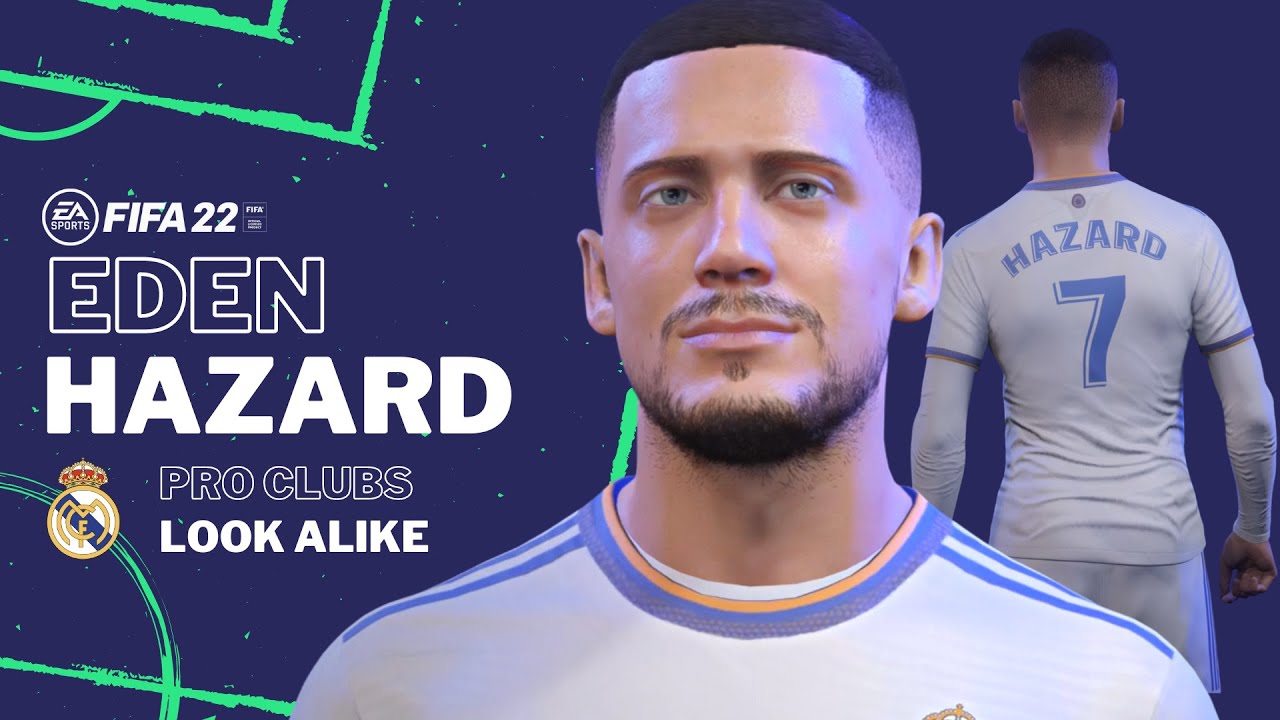 FIFA 22 - EDEN HAZARD Pro Clubs Look alike Build | Real Madrid FC ...