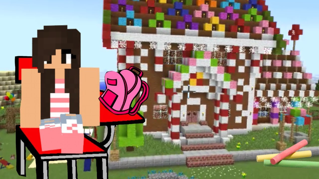 Minecraft - DECORANDO A ESCOLINHA - YouTube