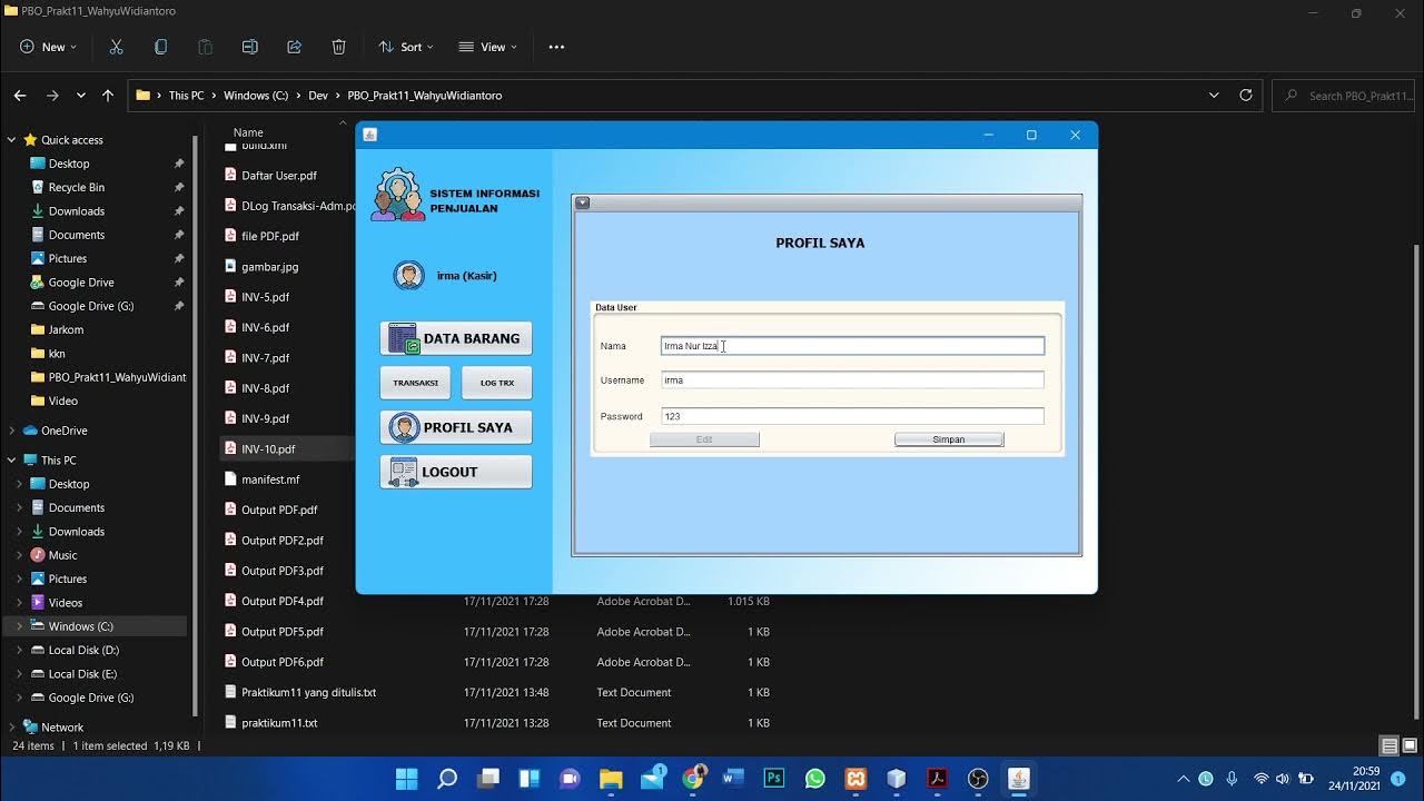 Demo Aplikasi Kasir Java Netbeans - YouTube