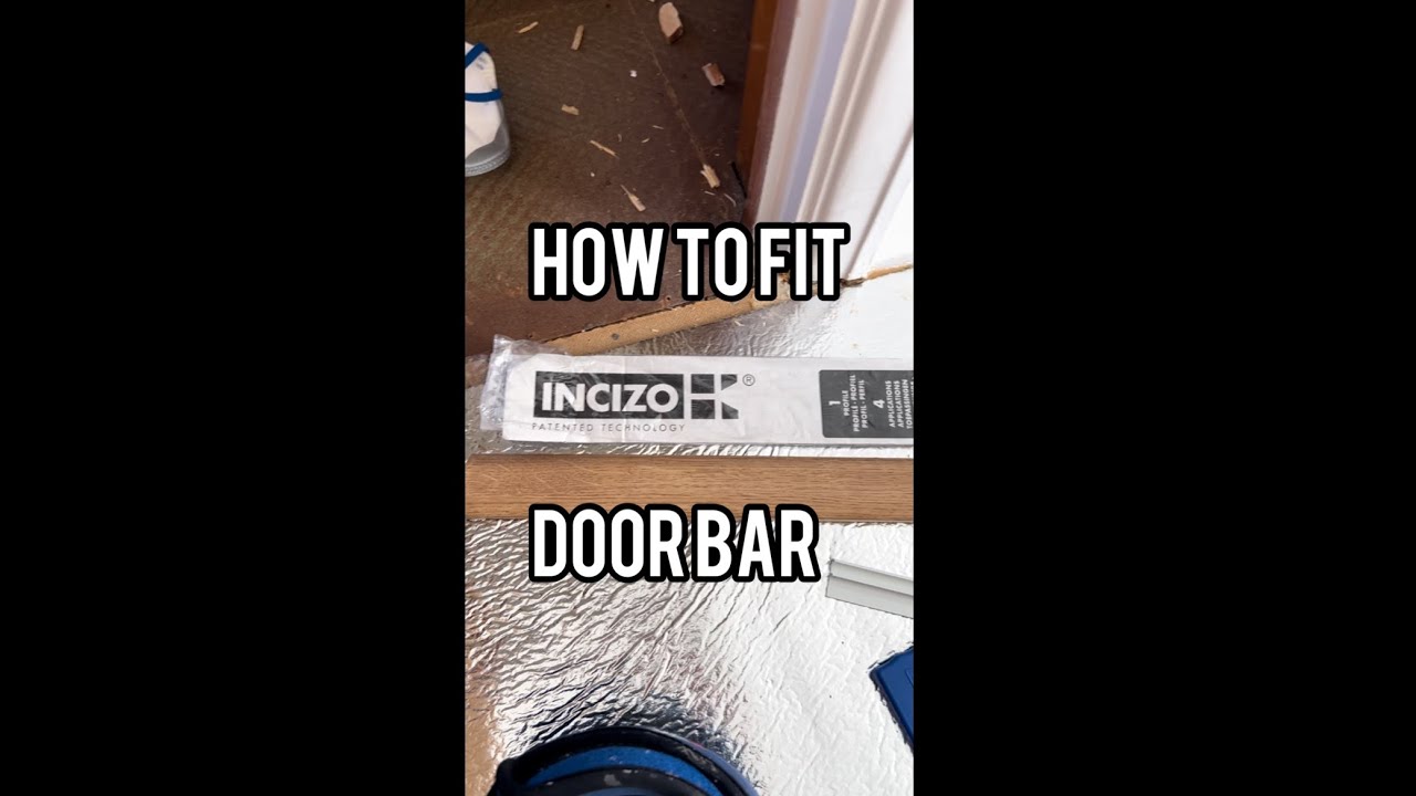 How to install a incizo door bar for laminate flooring #flooringexperts ...