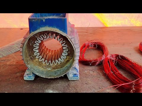1 Hp Crompton ki motor winding data tillu pump motor 1 repair karna ...