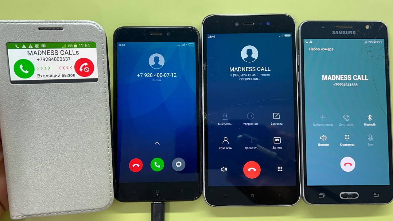 Incoming Call Samsung S4 Vs Xiaomi Mi 4X & Incoming Call Xiaomi Note 5A ...