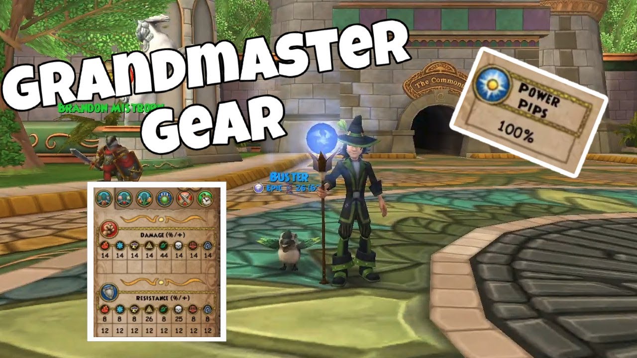 My BEST Grandmaster Life Gear in Wizard101 - YouTube
