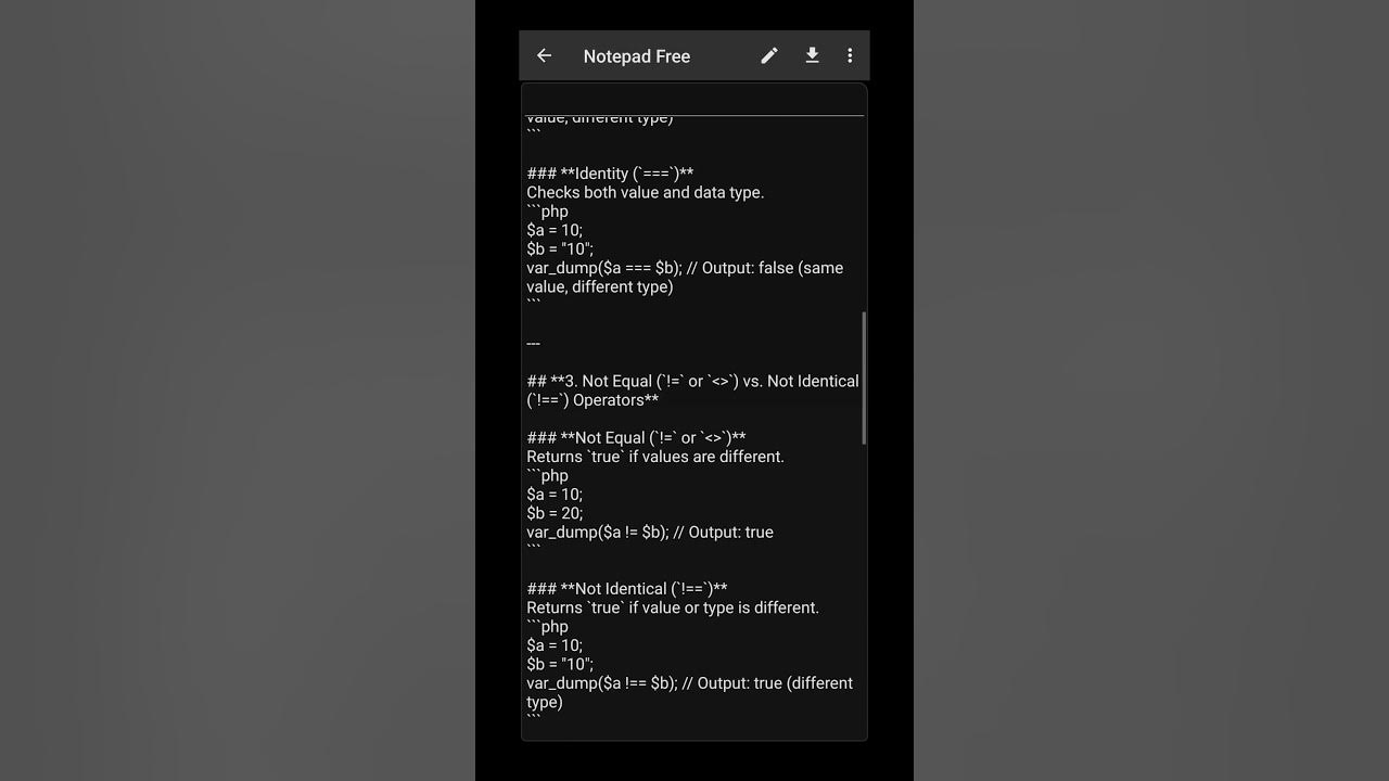 PHP Comparison Operators Explained: ==, ===, !=, and More - YouTube