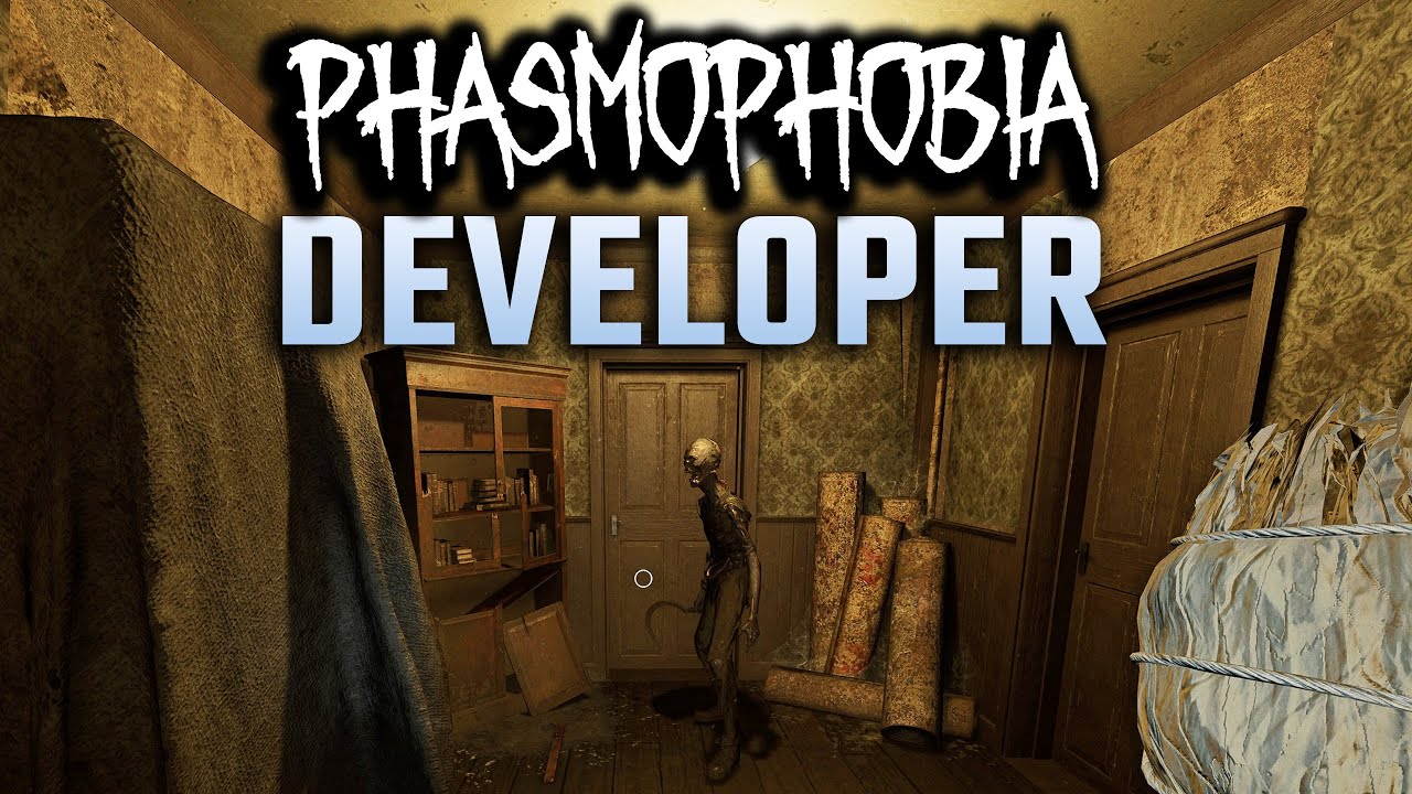 Phasmophobia DEV plays his NEW Map + MonsterMopUp later - YouTube