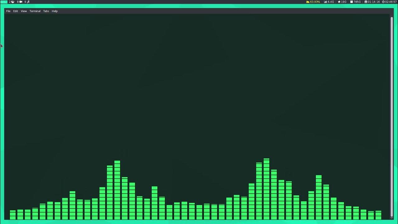 C.A.V.A. Demo (Console-based Audio Visualizer for ALSA) - YouTube