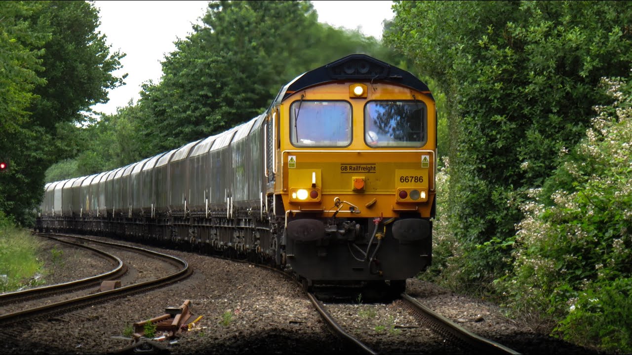 GBRf Class 66 No. 66786 on 6J56 Peak Forest - Salford Hope Street ...