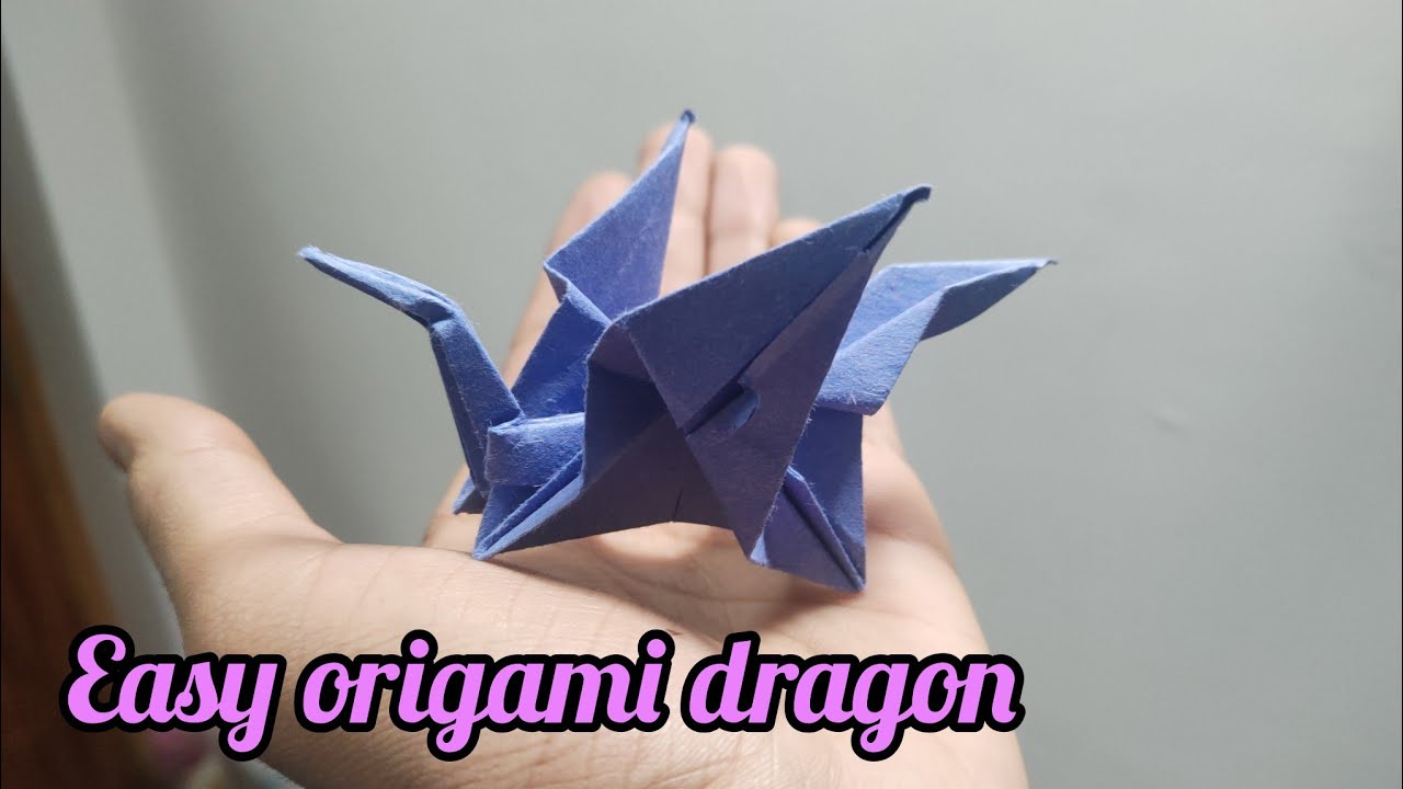 how to make a dragon with paper | origami dragon - YouTube