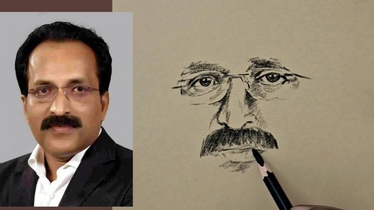 ISRO Chief Dr. S. Somanath Freehand Drawing Portrait Artist Art Sketch ...