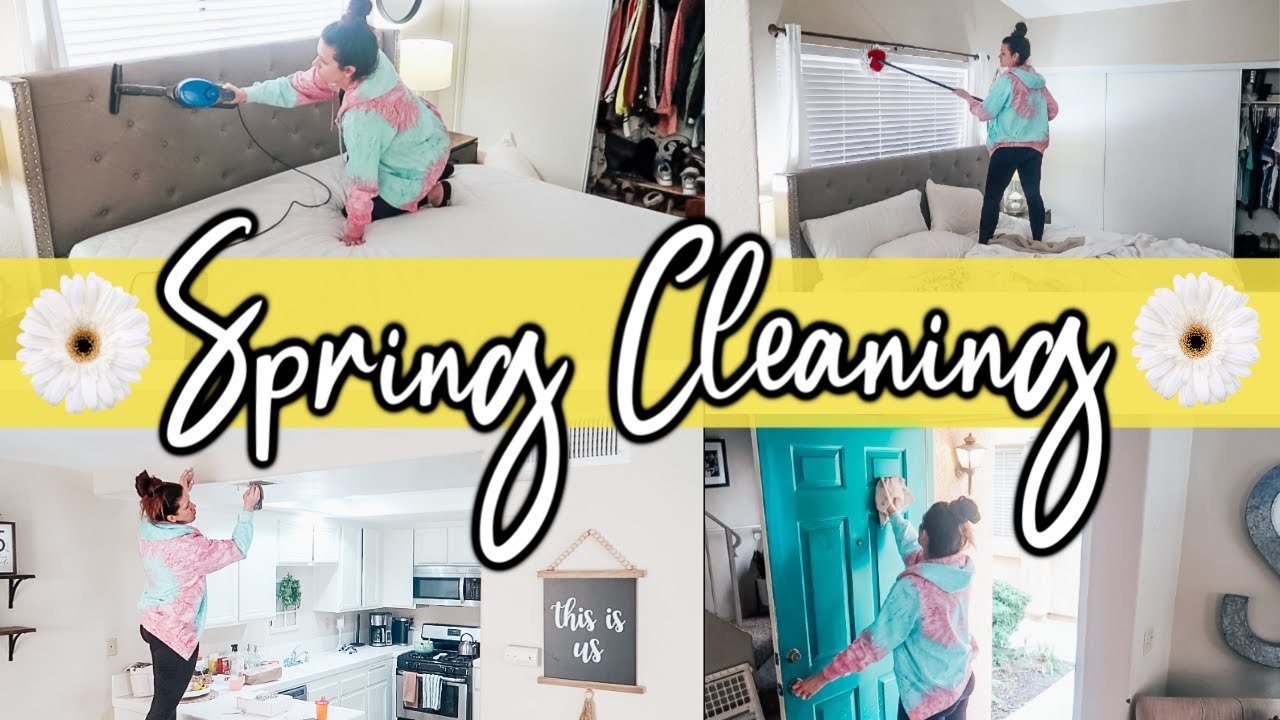 *NEW* SPRING CLEAN WITH ME | DEEP CLEANING + DECLUTTERING - YouTube
