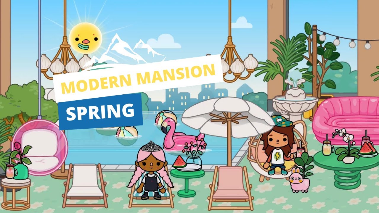 🌼Modern Mansion🌿Spring House ⭐️Toca Boca | House Tour | Toca Life World ...
