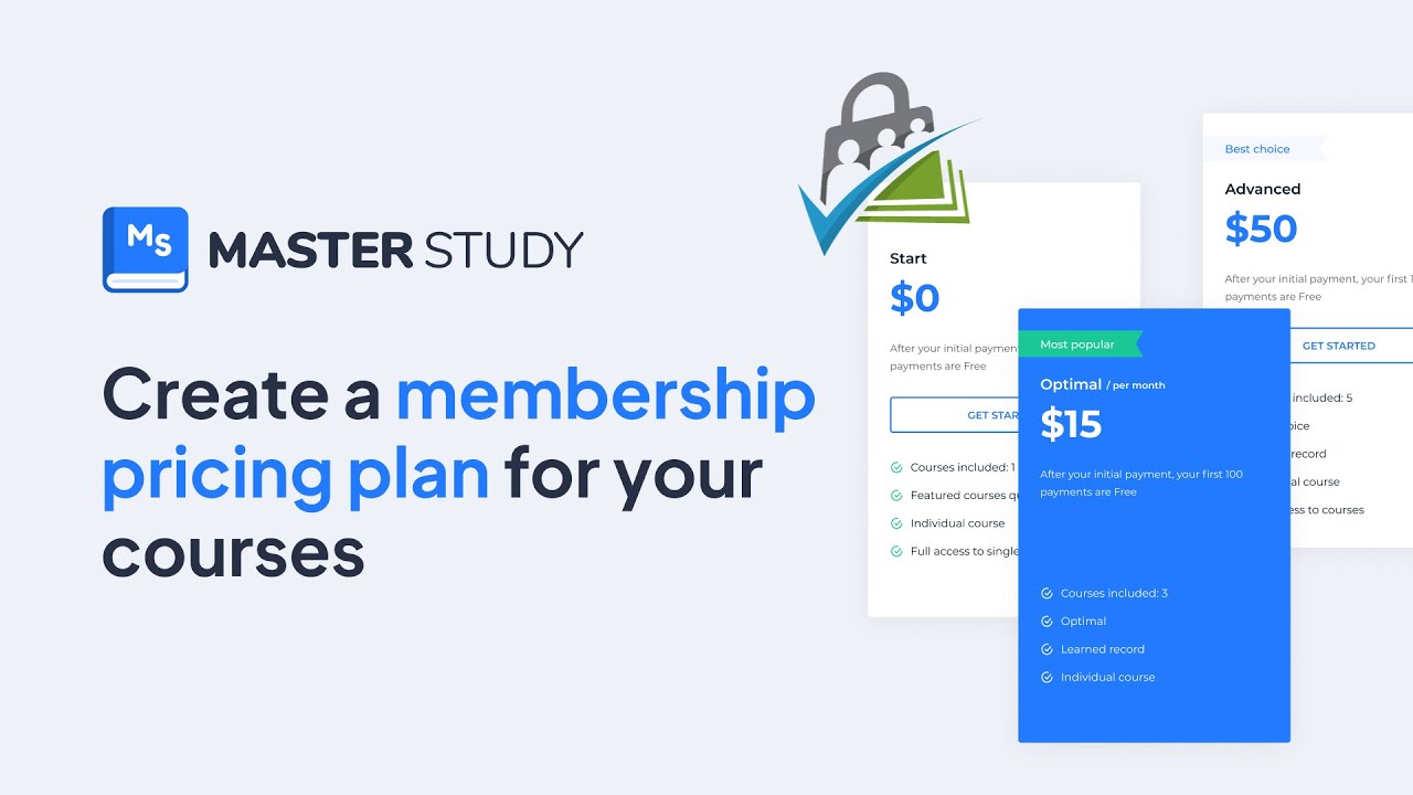 How to create a membership pricing plan in MasterStudy LMS WordPress ...