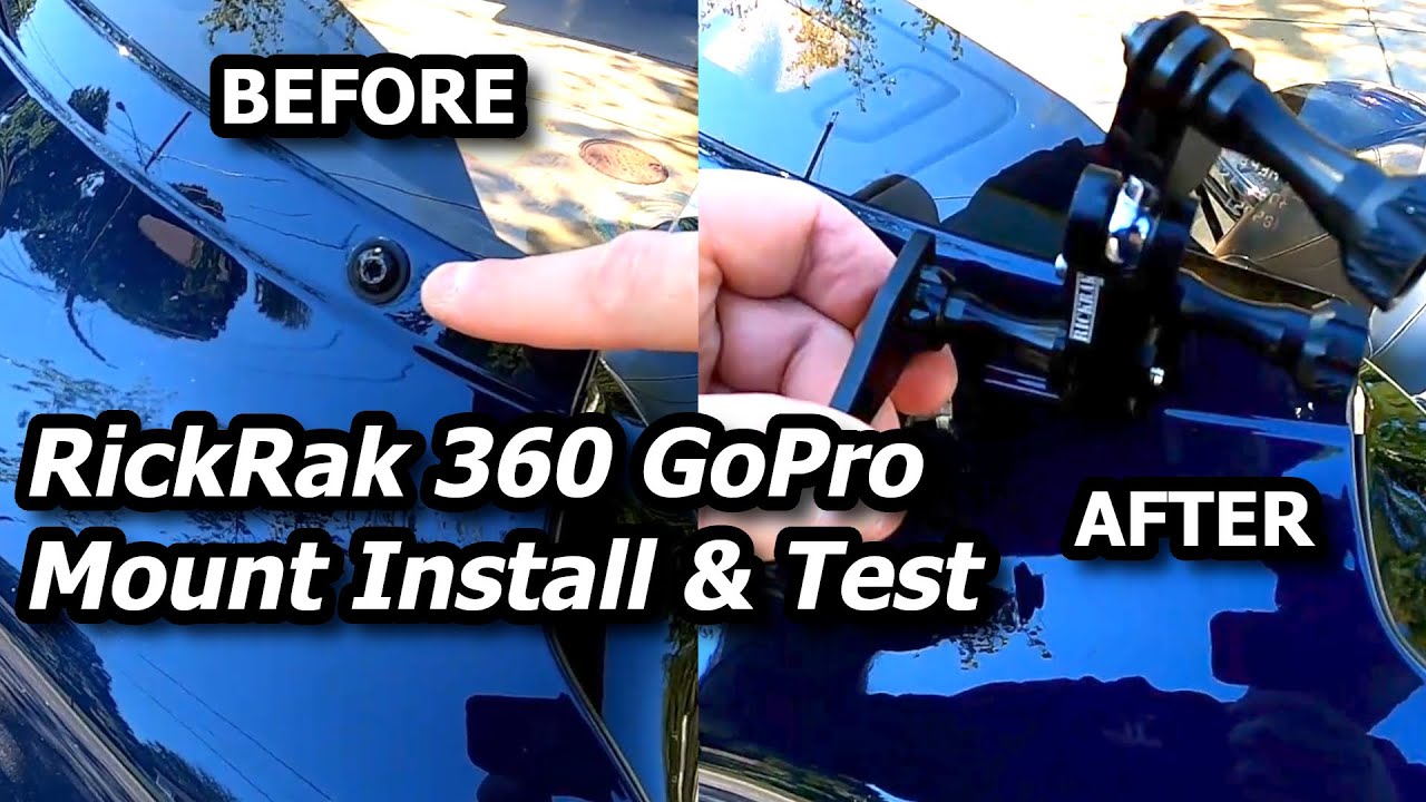 RickRak 360 Deluxe GoPro Windshield Mount (Installed on Harley Davidson ...