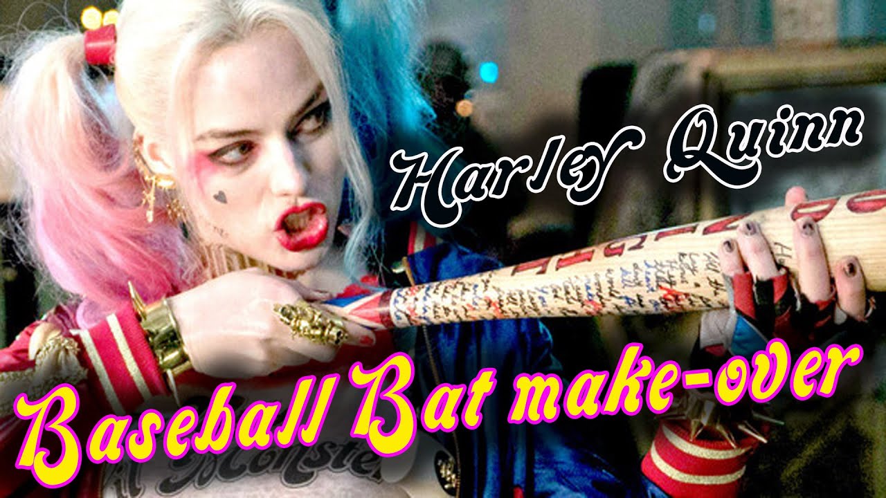 SUICIDE SQUAD HARLEY QUINN - DIY CUSTOM MADE BASEBALL BAT - YouTube