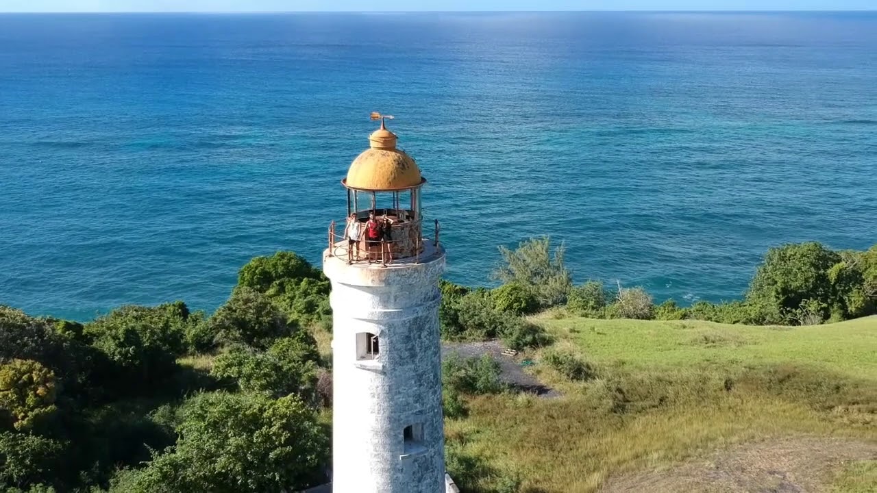 Barbados Harrisons Point Lighthouse Dronie - YouTube