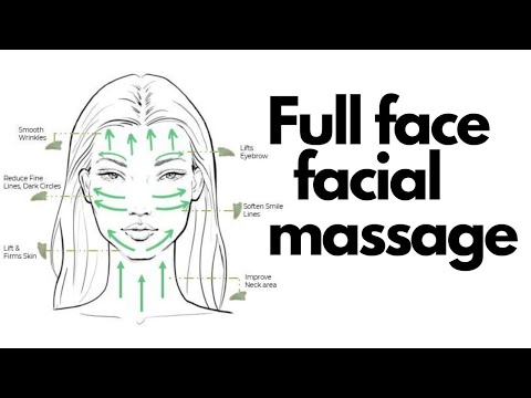 face massage full face massage step by step - YouTube