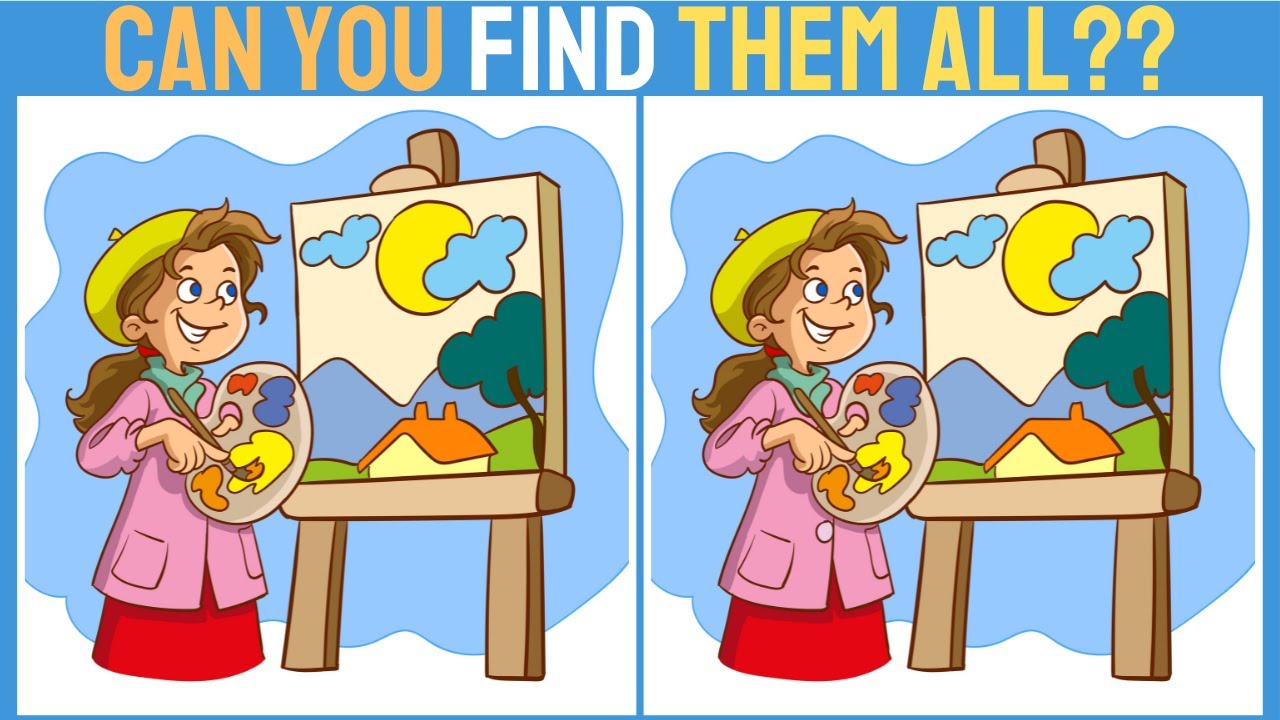 【Find the Difference】🔥Can you find all differences? | Find the ...