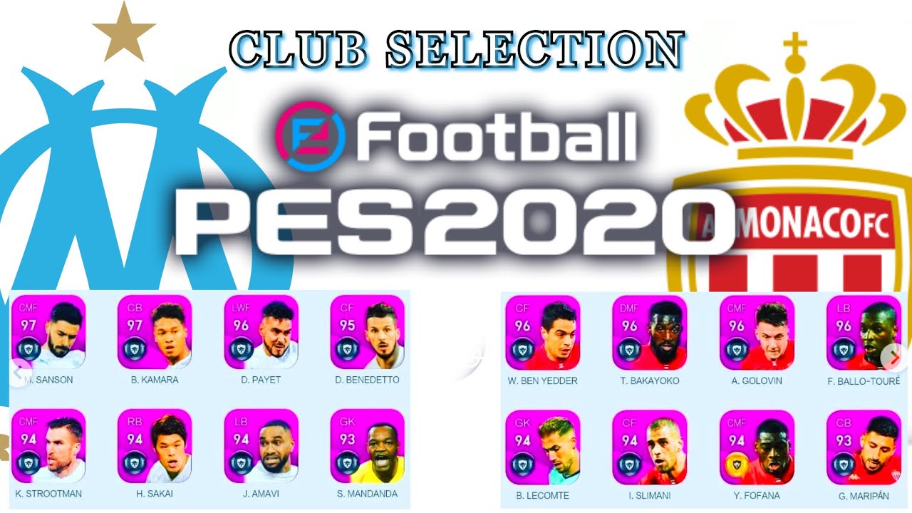 HOY LLEGAN LOS NUEVOS CLUB SELECTION - PES 2020 MOBILE - YouTube