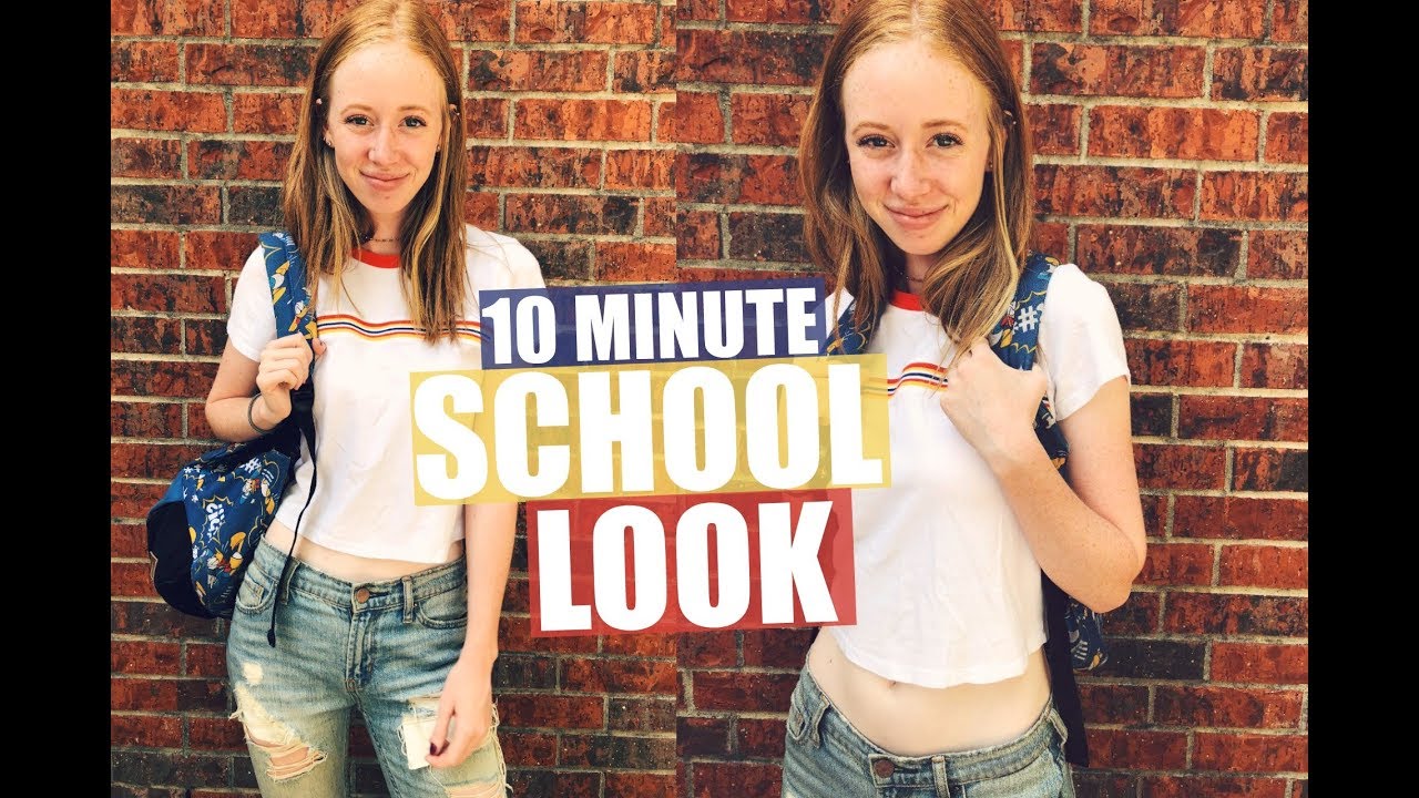 10 MIN GET READY WITH ME - Back to School | JustAli - YouTube