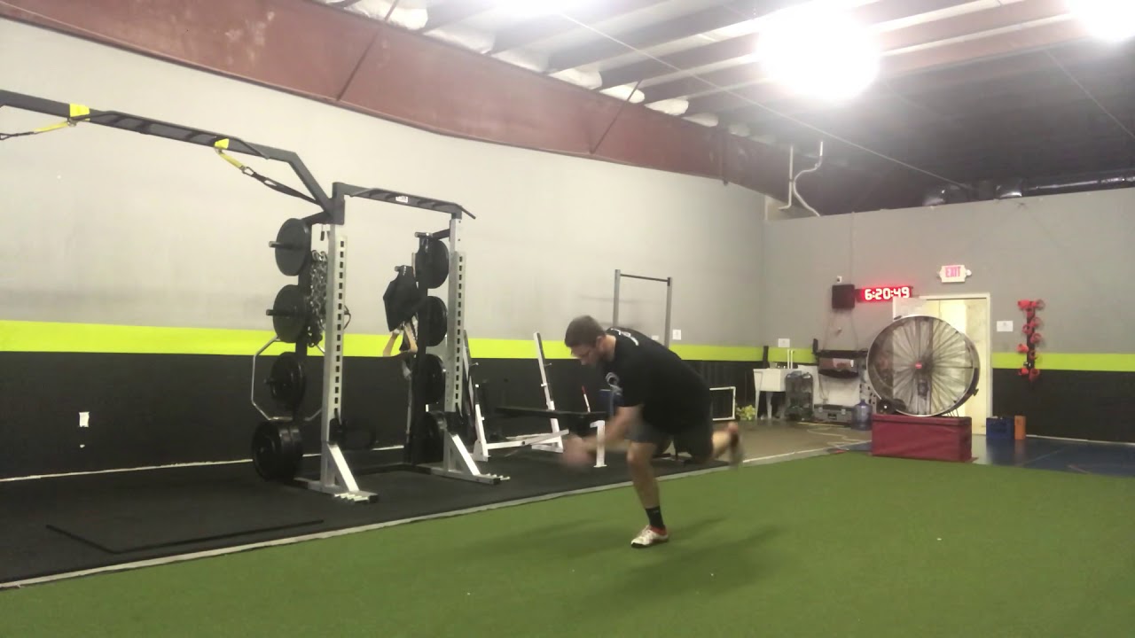 1-leg Diagonal Bounding with Stick - YouTube