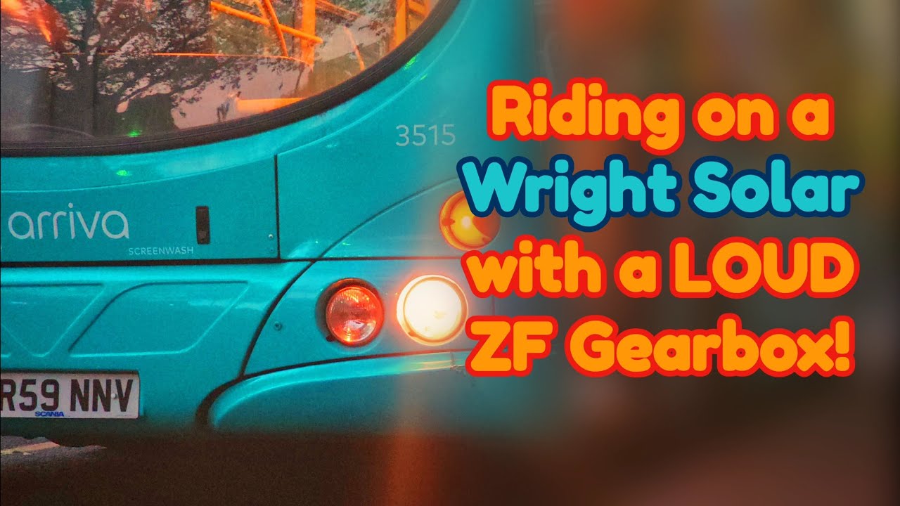 LOUD and AMAZING ZF Gearbox on a Wright Solar in 2023! - 321 from Luton ...