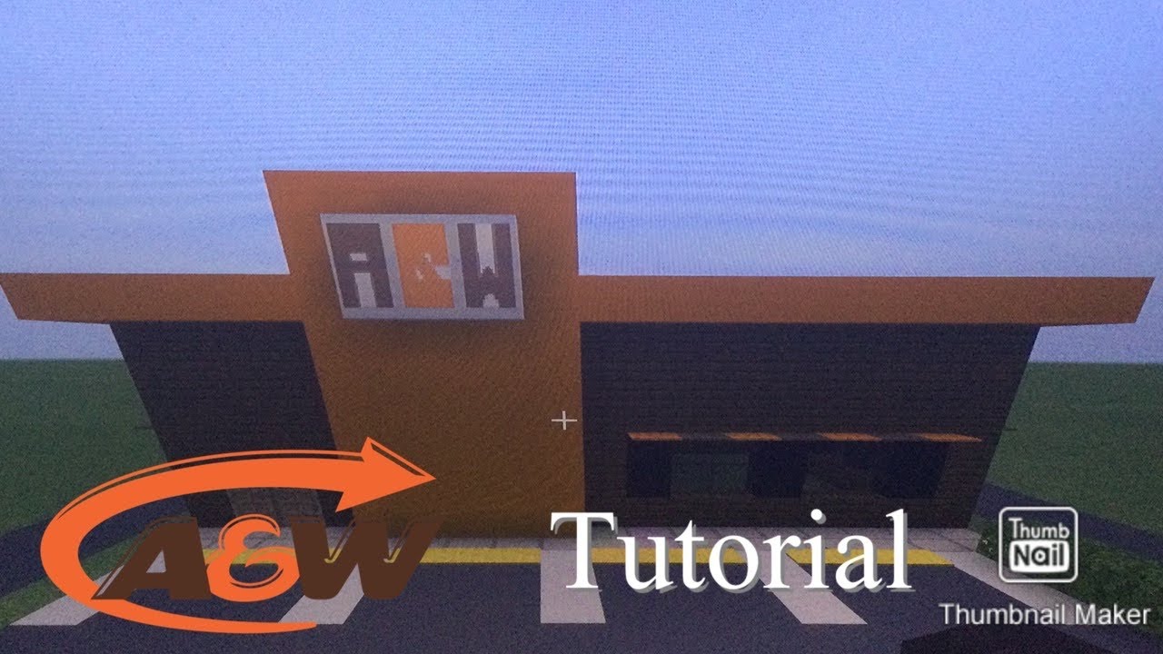 Minecraft tutorial #34 - how to build an A&W - YouTube