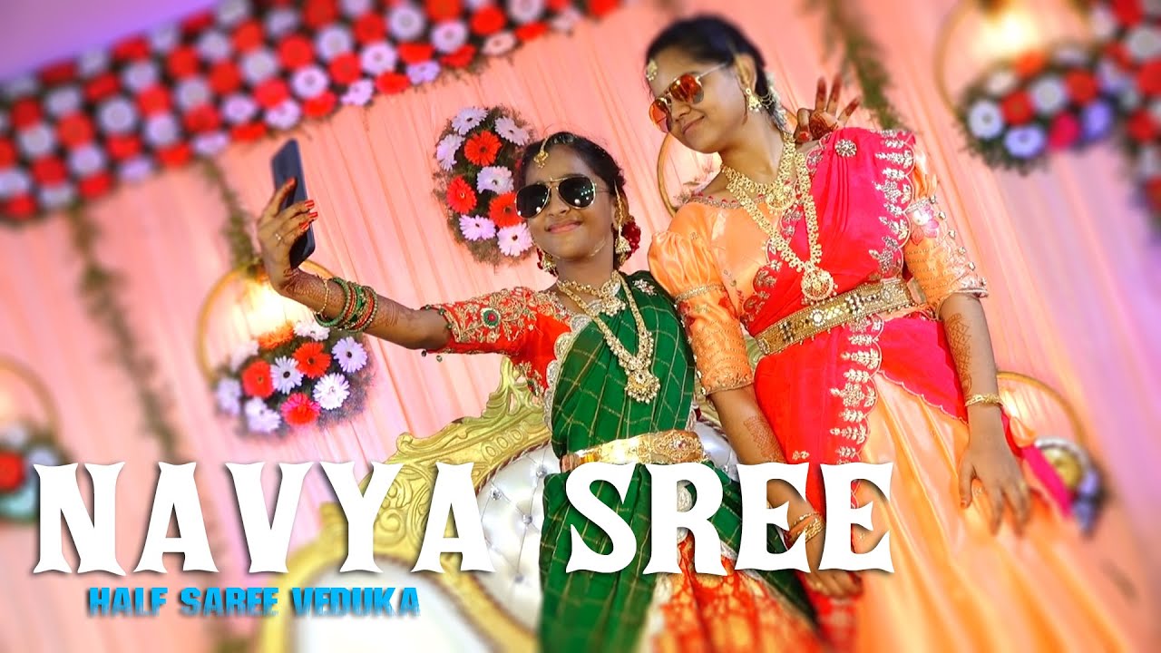 Navya Sree Half Saree Shoot - YouTube