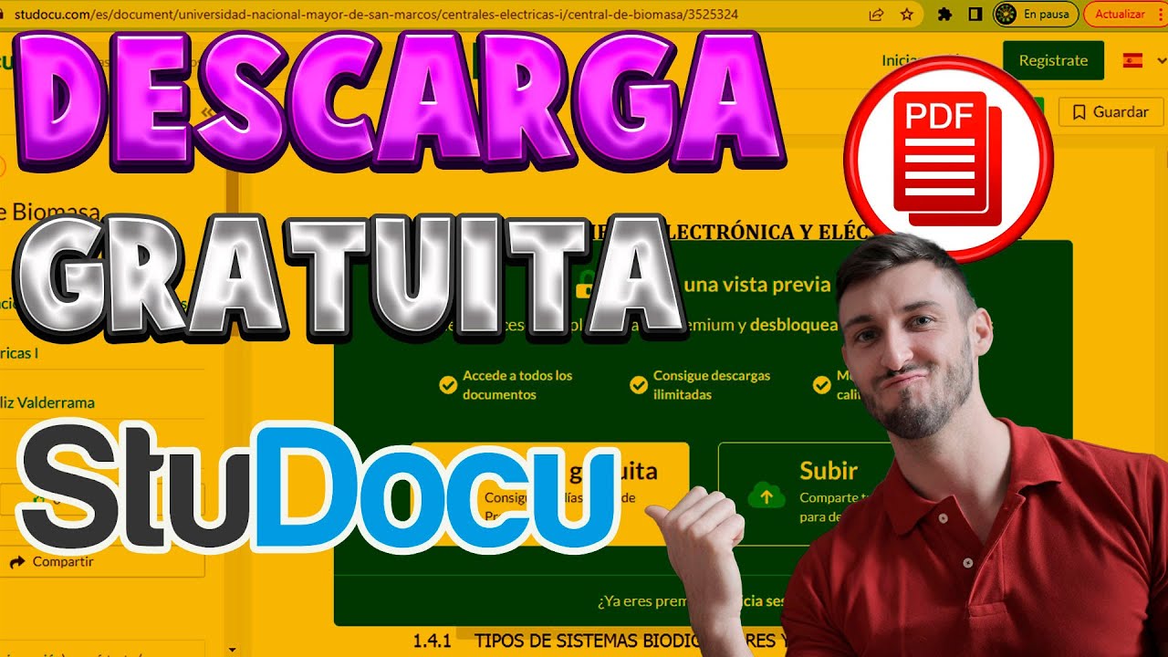 CÓMO OBTENER DOCUMENTOS DE STUDOCU | LIBROS Y ARCHIVOS 📚 - YouTube
