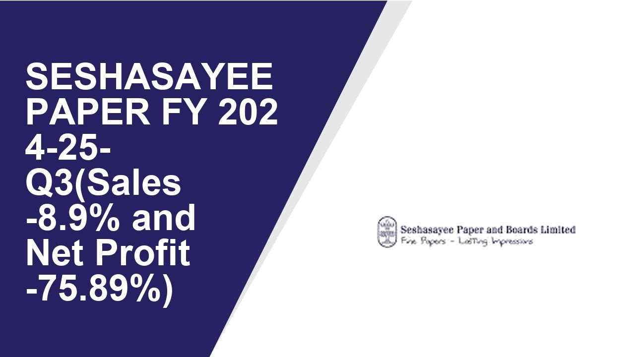 SESHASAYEE PAPER Consolidated Quarterly Result | Q3 Result 2024-25 ...