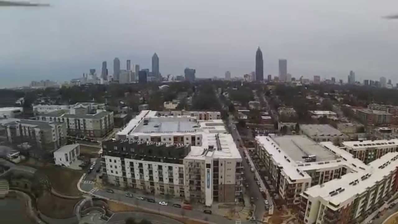 Drone in a "flawless" flight over Atlanta with Prof. Anthony - YouTube