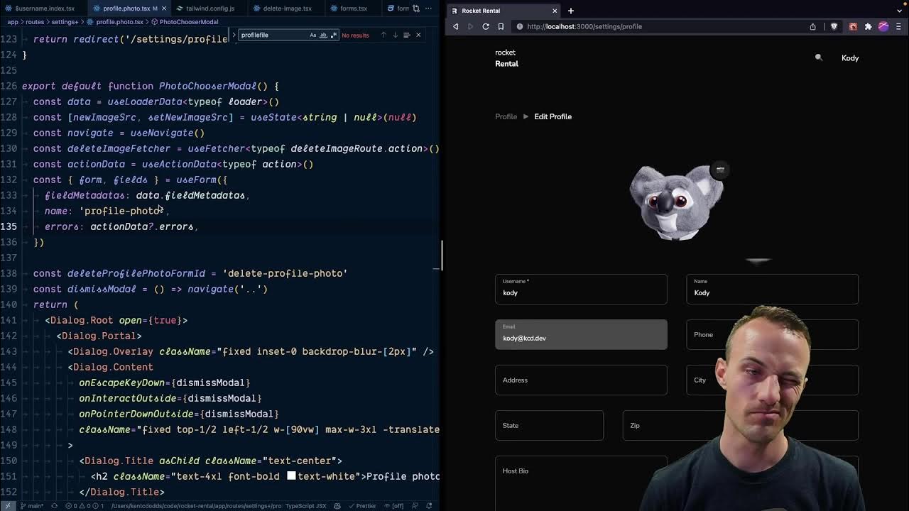 EpicWeb.dev Live stream 🌌 Finish Settings Profile Page (Image upload) - YouTube