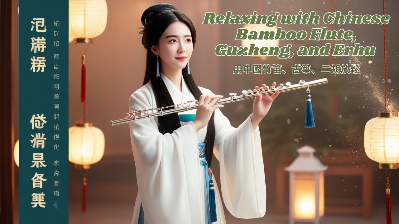 Relaxing with Chinese Bamboo Flute, Guzheng, and Erhu | Instrumental ...