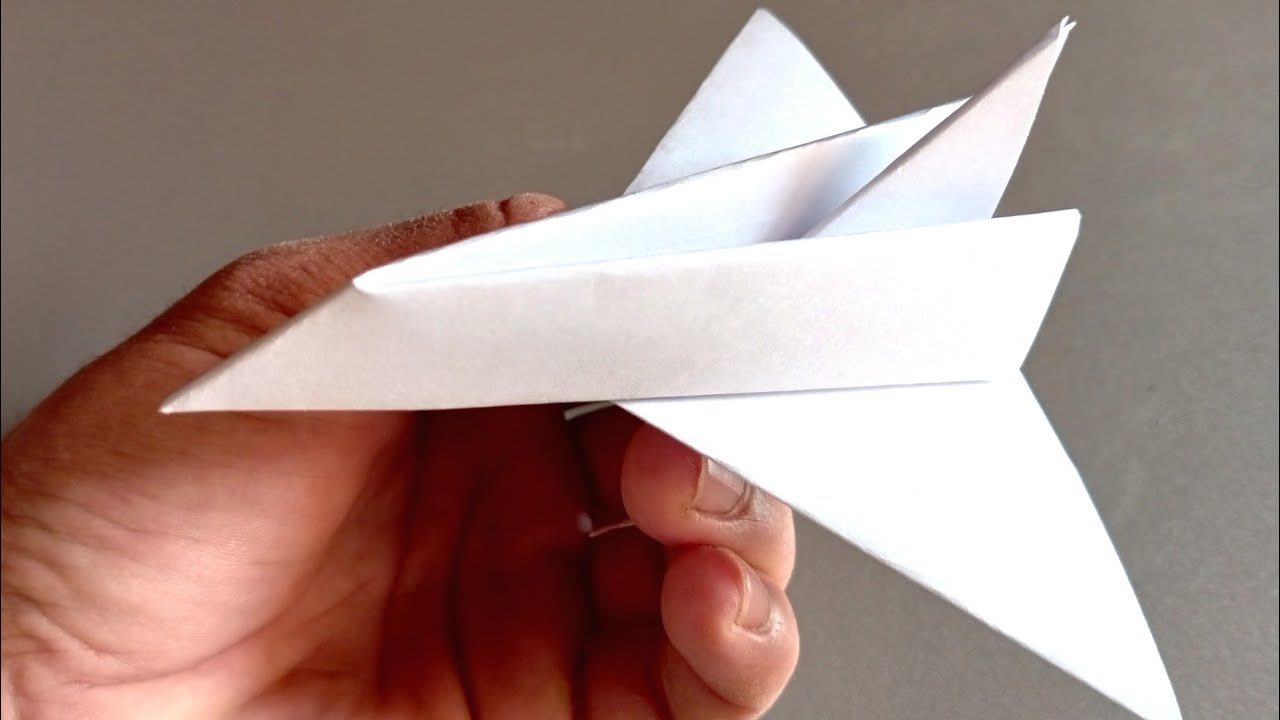 How to make paper airplane | Drone | Paper drone | Paper plane ...