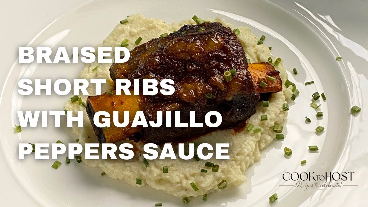 Mexican short ribs. Short ribs with guajillo peppers sauce recipe ...