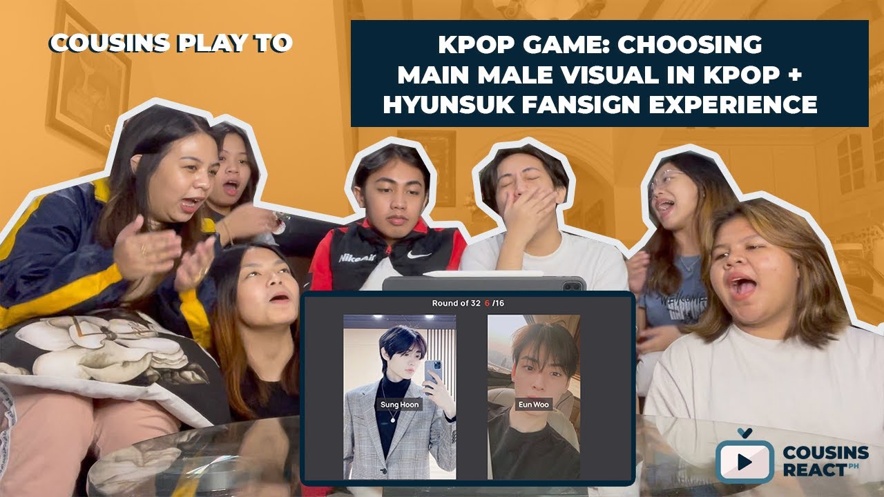 COUSINS PICK THE BEST MALE VISUAL IN KPOP + HYUNSUK FANSIGN VIDEO CALL ...