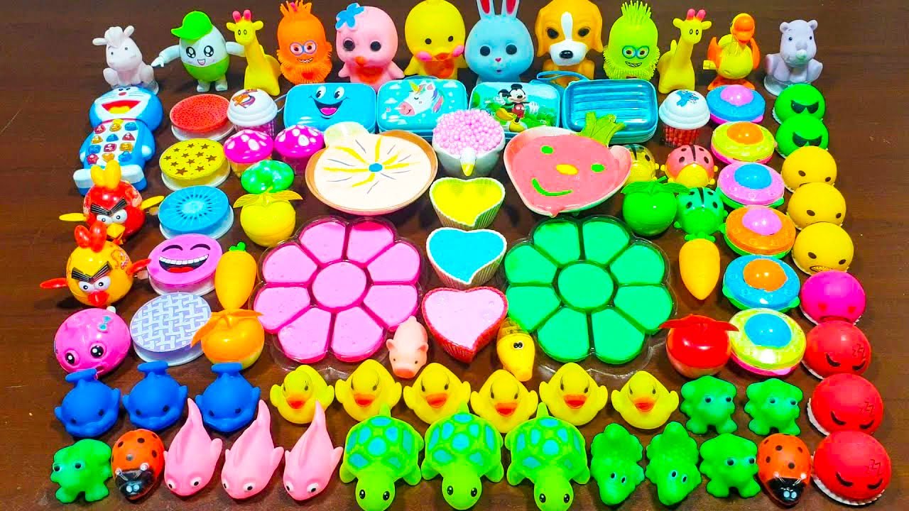 Flower slime | mixing random things into slime | Alex slime ! - YouTube