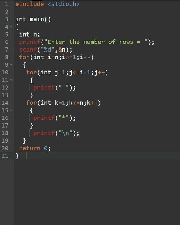C program to print rhombus pattern || #shorts #code #coding #coder #reels #programming #game ...