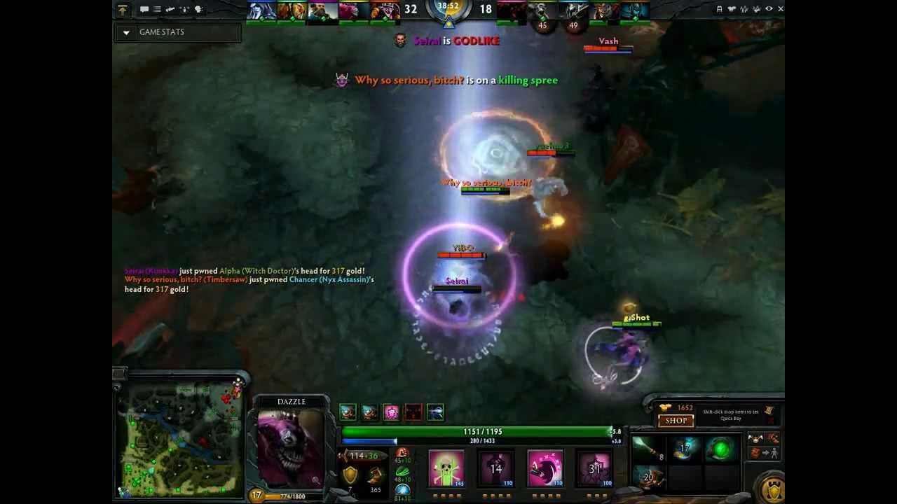 dota 2 dazzle instant save - YouTube