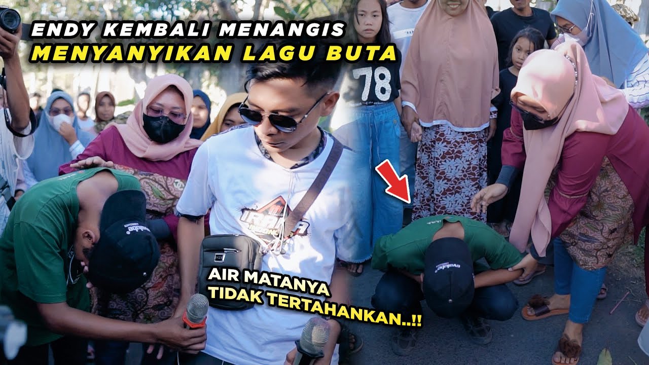 AIR MATA ENDY PENYANYI TUNA NETRA TAK TERTAHANKAN SAAT MENYANYIKAN LAGU ...