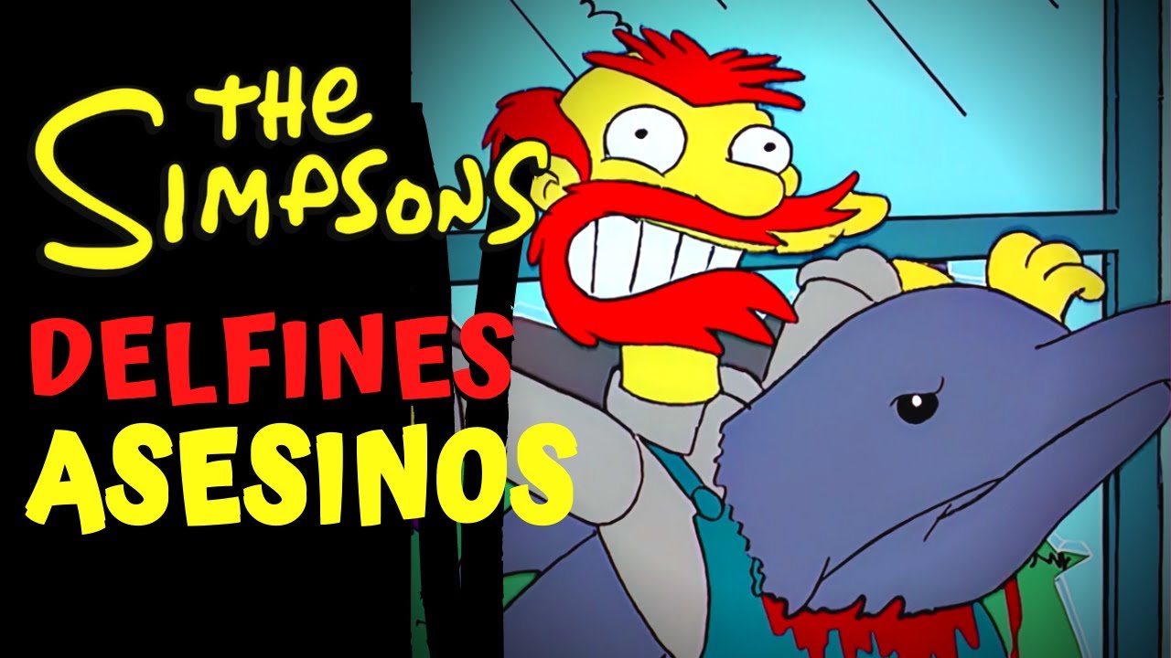 Los DELFINES ASESINOS de Los Simpson - YouTube