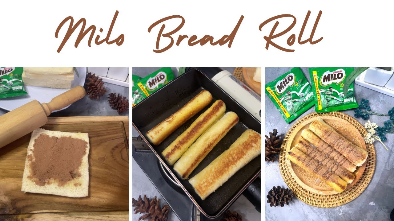 Ide Cemilan Bisa Dijual | Milo Bread Roll aka Roti Gulung Milo 🤩🤩🤩 ...